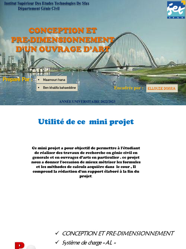 Conception Et Dimensionnement D'un Ouvrage D'art | PDF | Sciences et ...