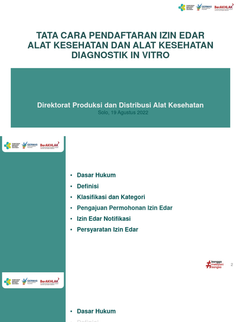 PDF - Bimbingan Teknis Pengajuan Izin Edar | PDF