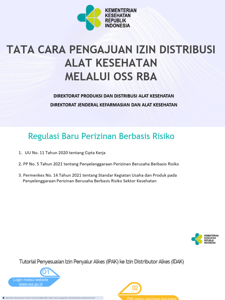 PDF - 1 - Tutorial Penyesuaian IPAK Ke IDAK Dan Izin Edar | PDF