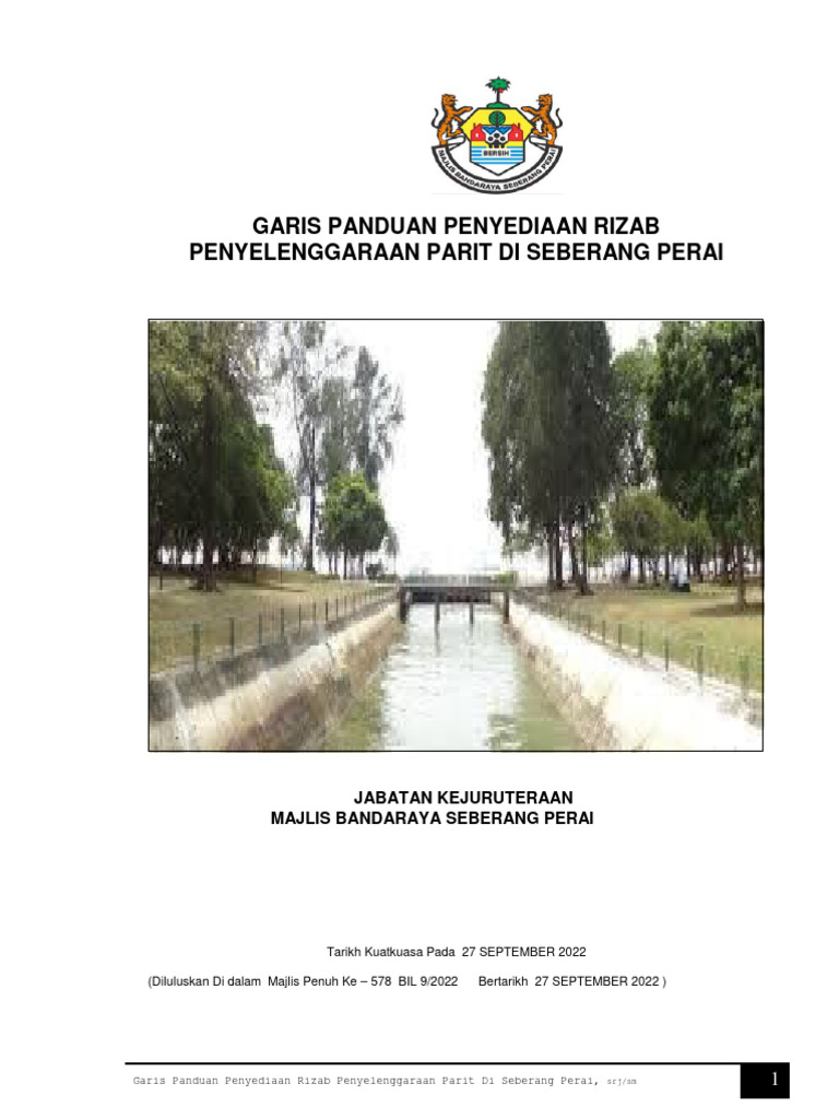 Garis Panduan Rizab Penyelenggaraan Parit | PDF