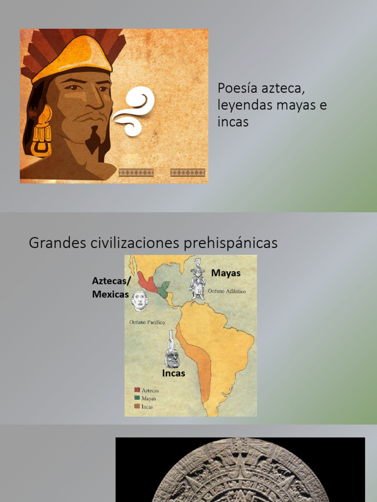 Poesía Azteca, Leyendas Mayas e Incas | PDF