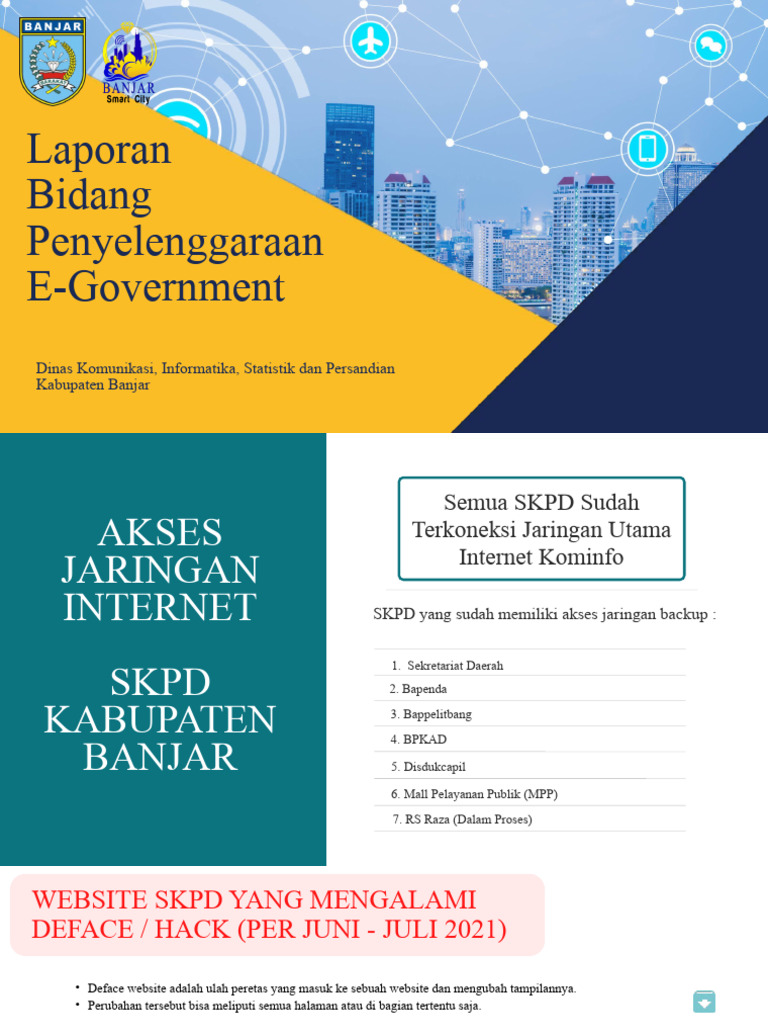 Laporan Bidang Egov | PDF