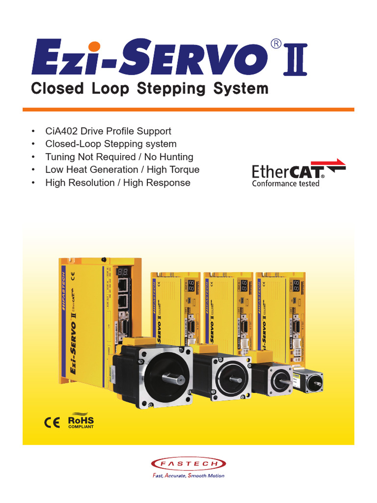 Catalog - Ezi-SERVOII EtherCAT - ENG | PDF | Electric Motor | Servomechanism