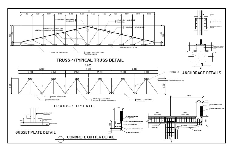 Truss Detail2 | PDF | Truss | Structural Engineering