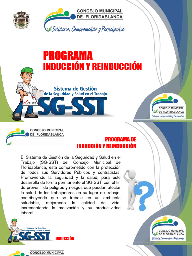 Induccion y Reinduccion SG SST 2023 | PDF | Negocios