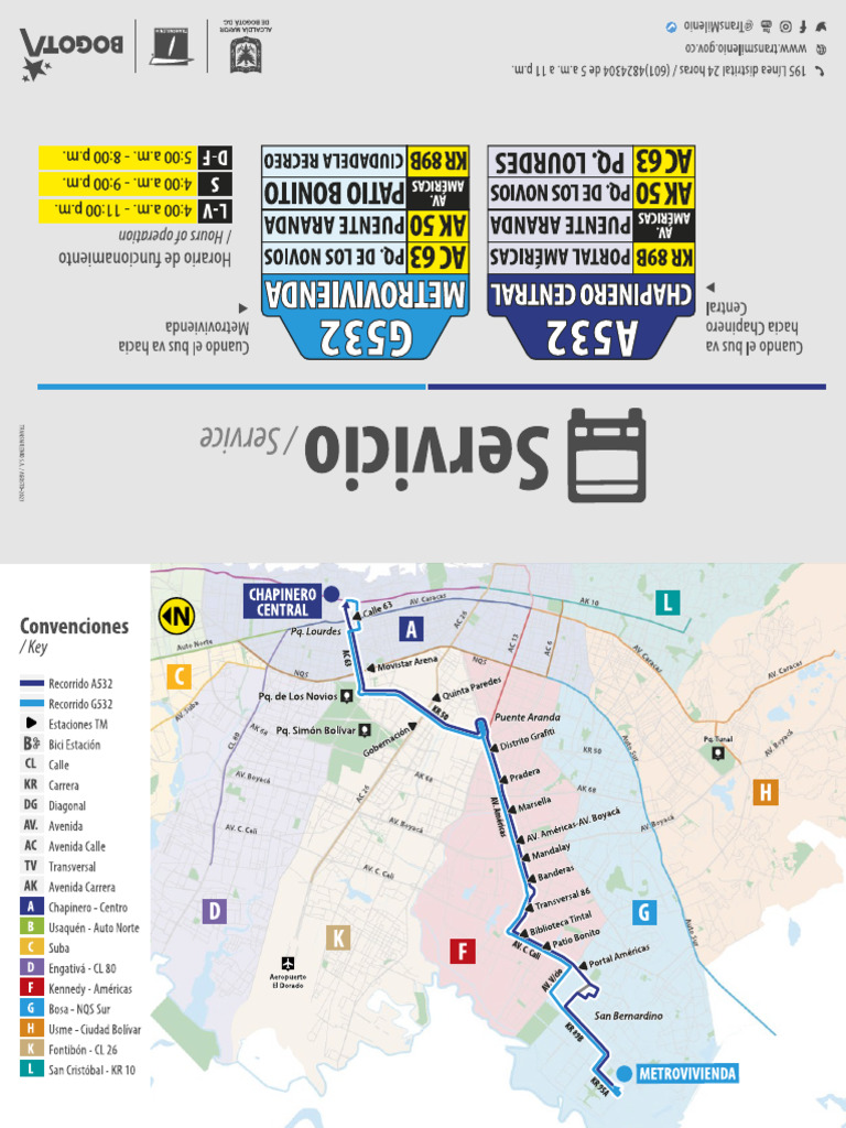Plegable Ruta A532 | PDF
