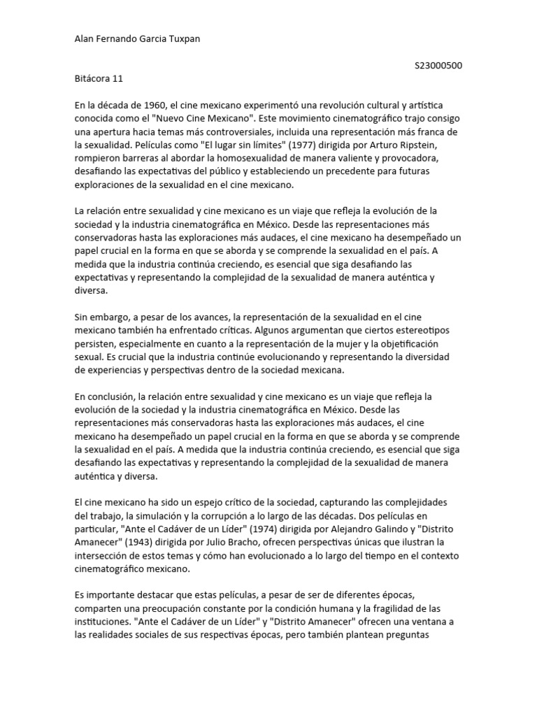 Bitácora 11 | PDF | México | Sociedad