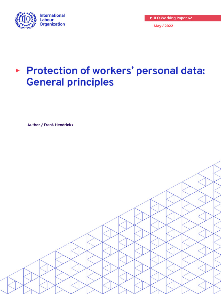 ILO Protection of Workers Personal Data 1699489987 | PDF | Privacy | Human Rights