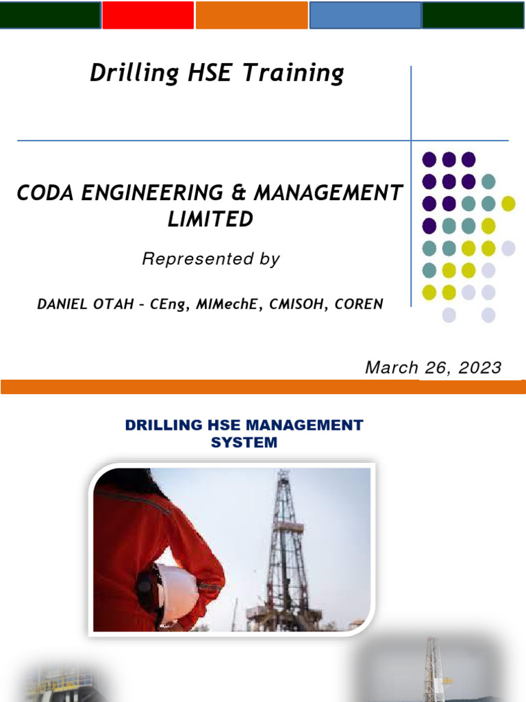 HSE Drilling Training - Presentation Slides Deck 190323 - 2 | PDF ...