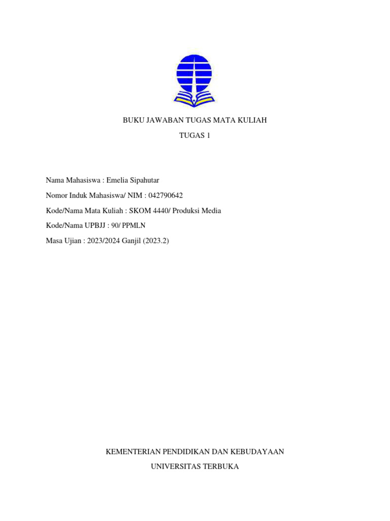 TMK 1 Produksi Media Skom4440 | PDF