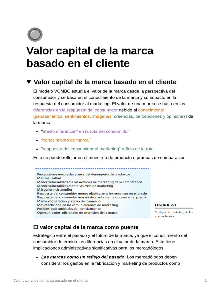 Valor capital de la marca basado en el cliente | PDF | Marca | Marketing