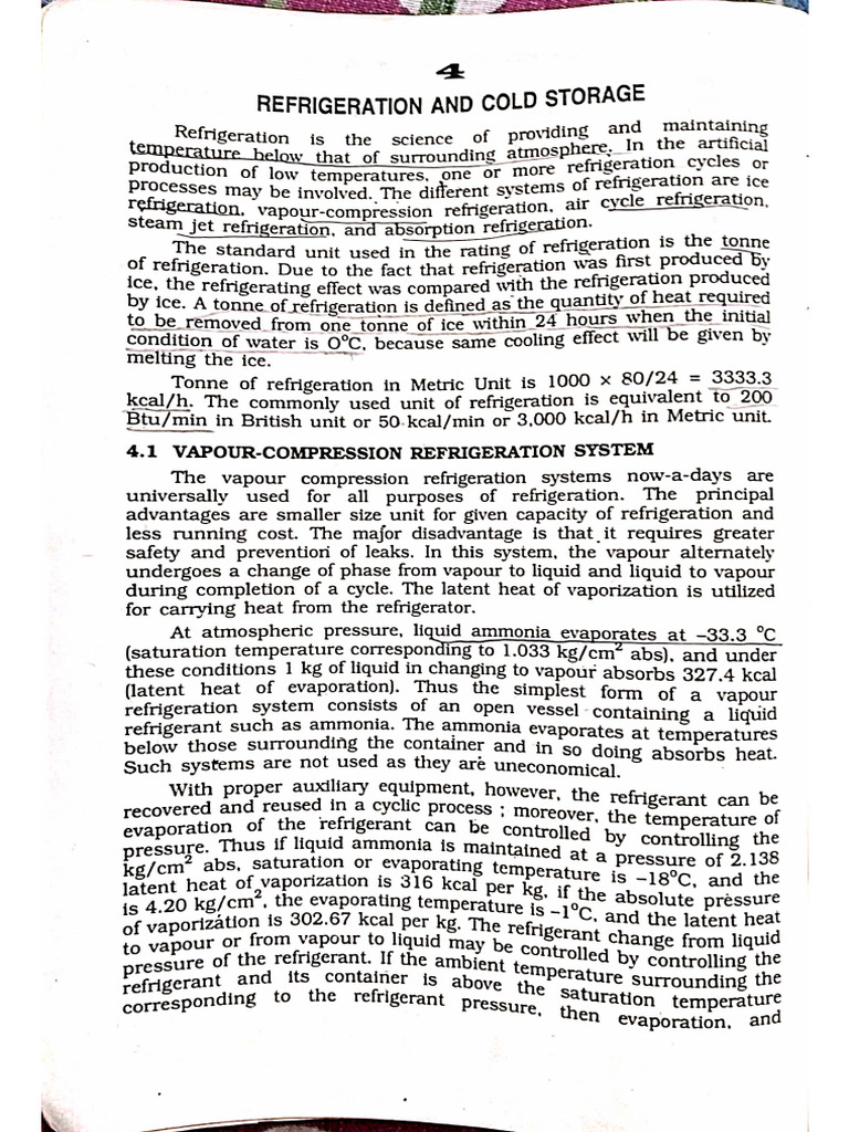 Refrigeration process | PDF