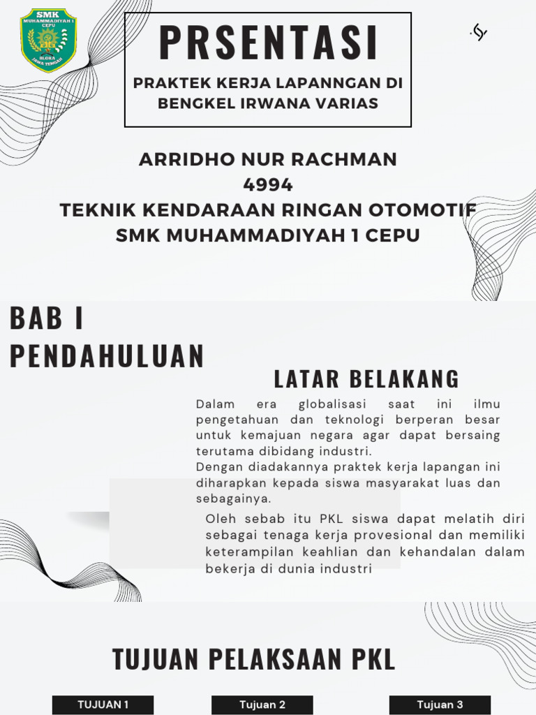 PRESENTASI Laporan PKL | PDF