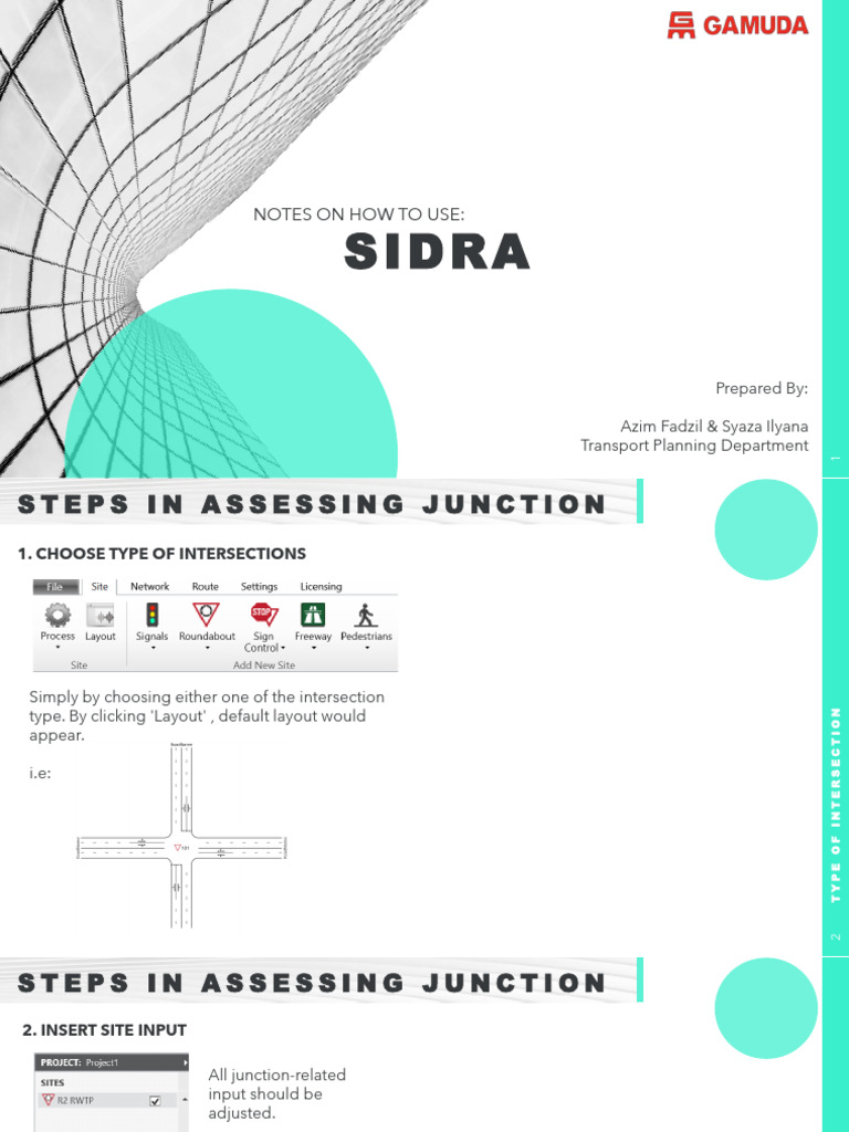 HOW TO USE SIDRA GUIDELINE | PDF