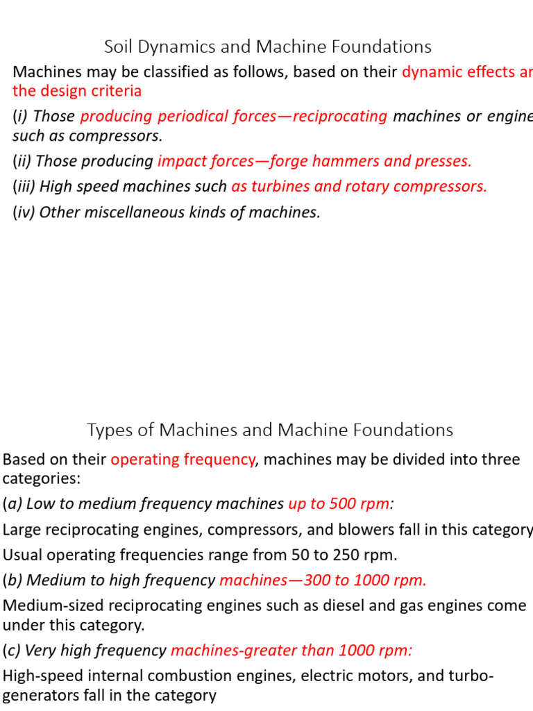 Machine Foundations | PDF