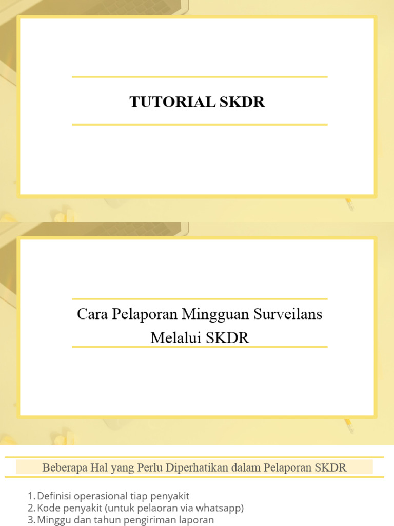 Tutorial SKDR - Puskesmas (Autosaved) | PDF