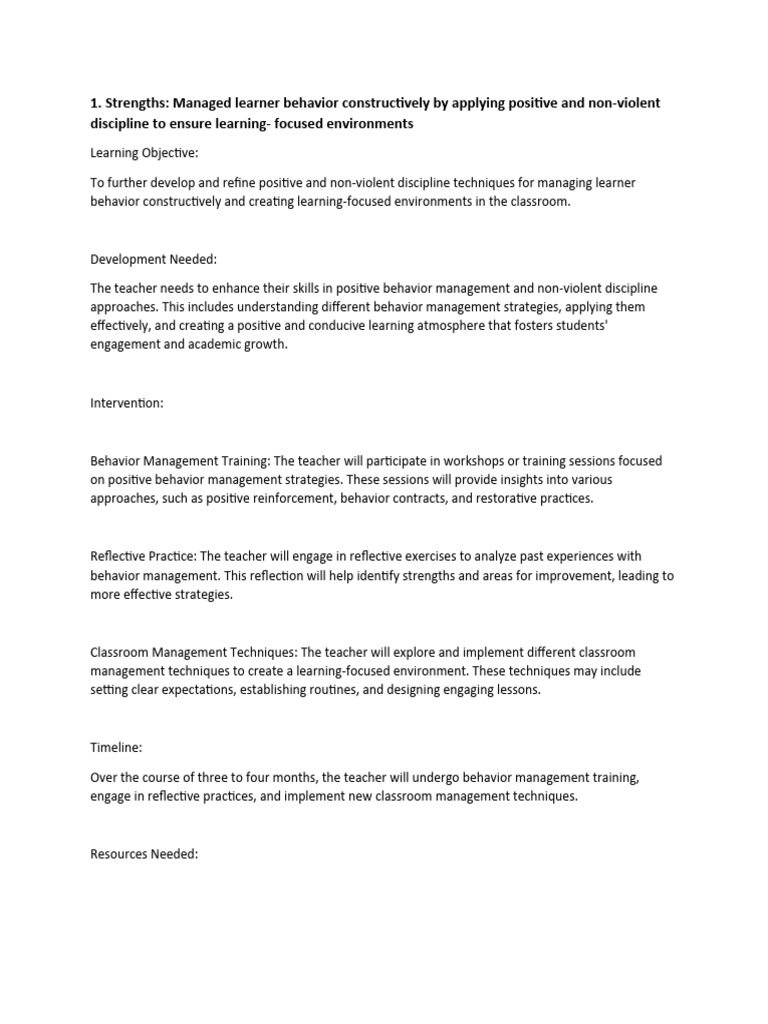 Behavior Management | PDF | Differentiated Instruction | Educational Technology