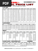 Steel and Pipe Price List 2025 | PDF | Building Engineering ...
