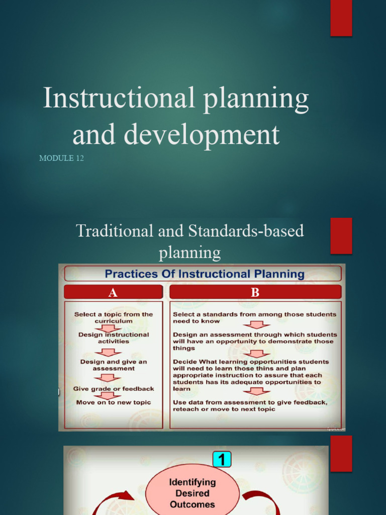 Instructional Planning and Development | PDF