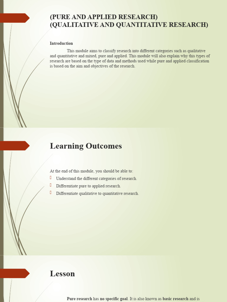 Methods of Research Lecture 2 | Download Free PDF | Quantitative ...