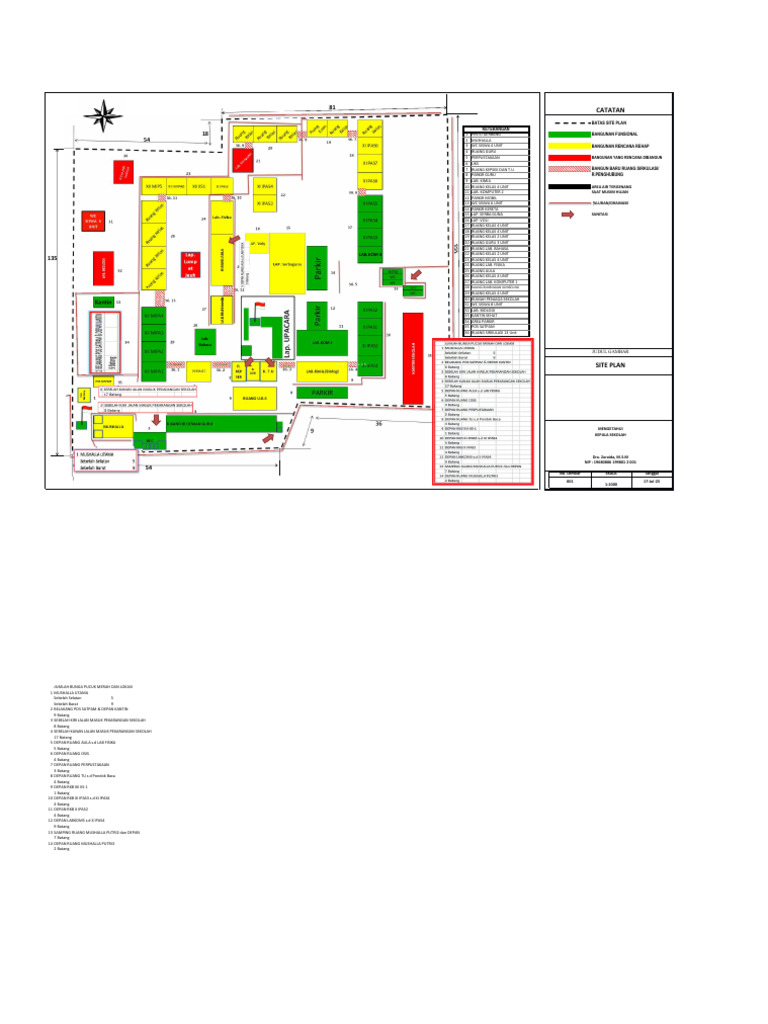 Site Plan Sma Negeri 1 Muara Batu - 2023 | PDF