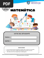 Examen de Matemáticas 4° Grado 2023 | PDF