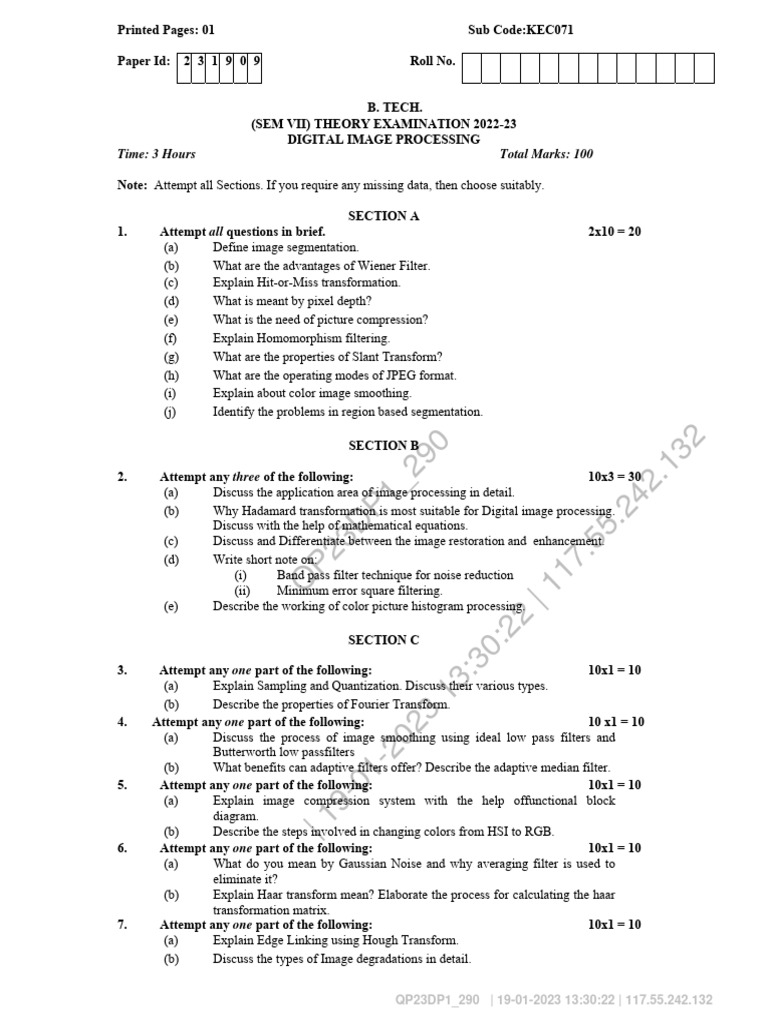 ST ASSIGNMENT 2 | PDF | Image Segmentation | Digital Image