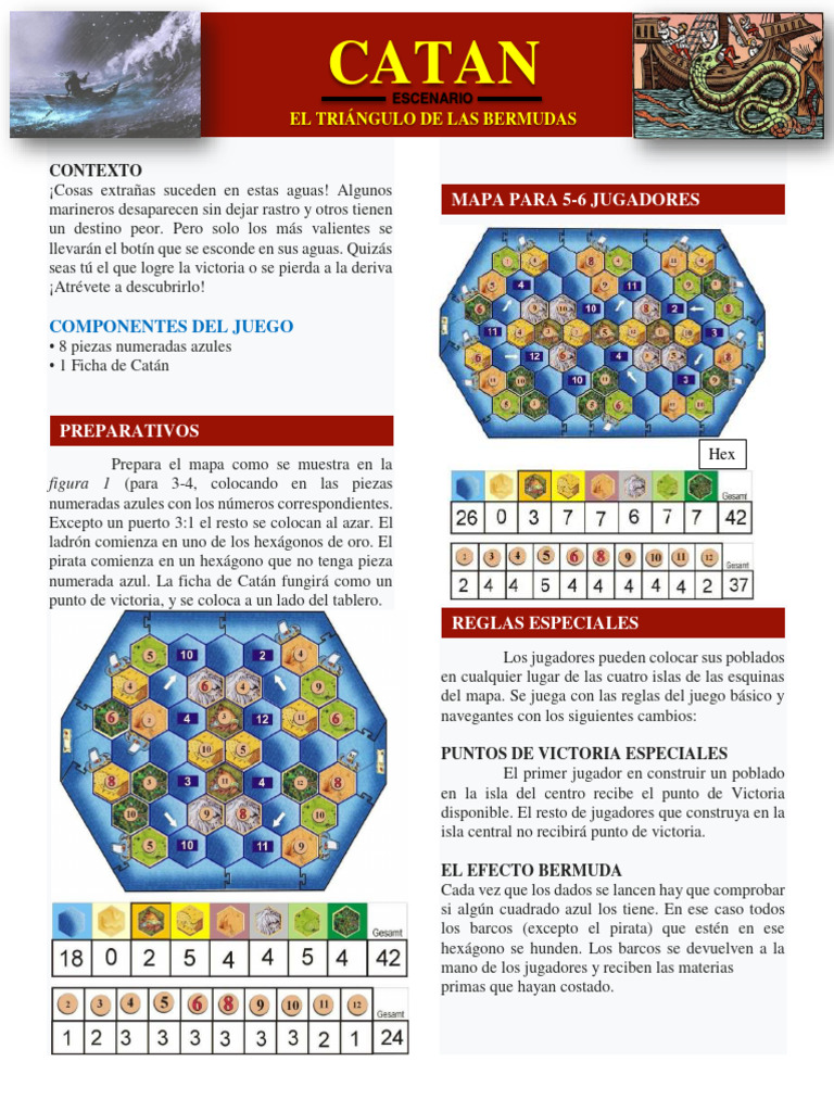 Mapa de Catan: Navegantes y Reglas | PDF