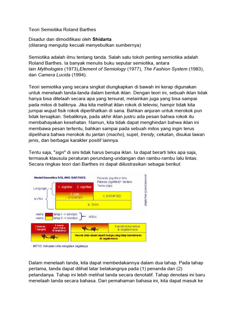 Teori Semiotika | PDF