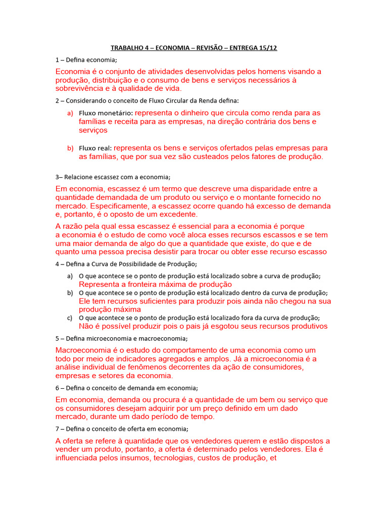 Resposta Trabalho 4 | PDF