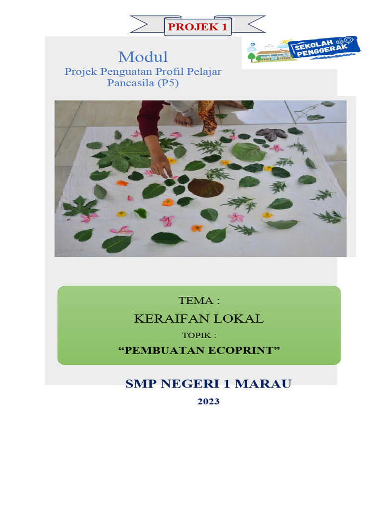 #1 MODUL PROJEK P5 Genap 2023 | PDF