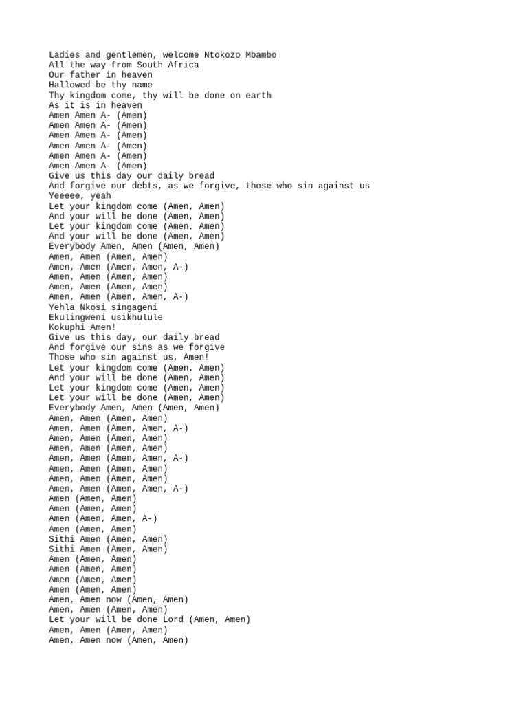Gospel Praise with Ntokozo Mbambo | PDF