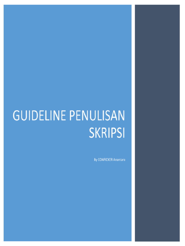 Format Penulisan Skripsi Lengkap | PDF
