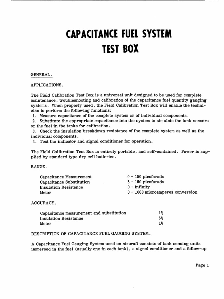 01 001 Operating Instructions For Test Box Incorporating Variable ...