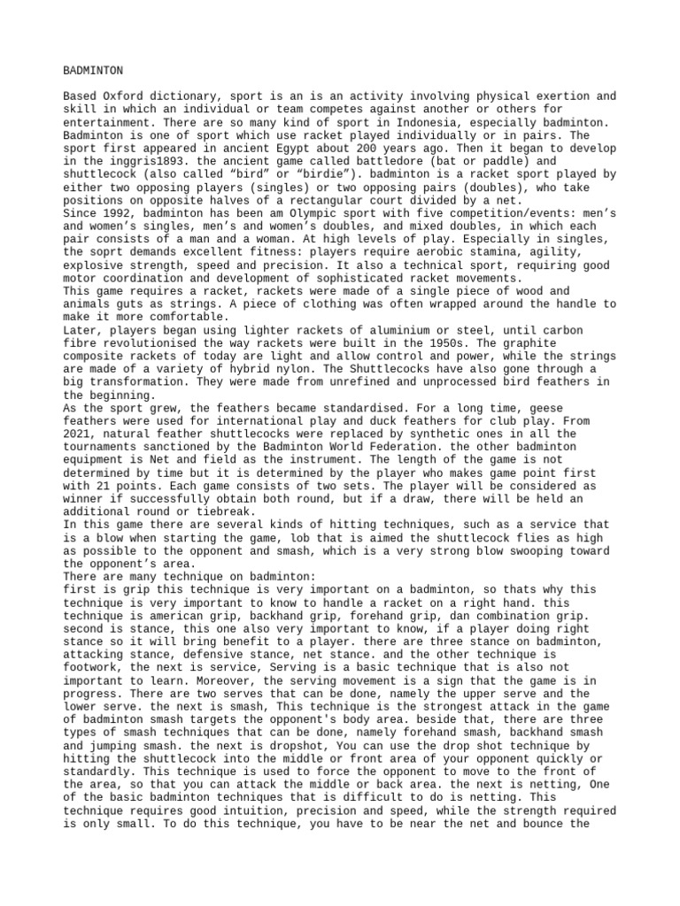 Teks | PDF | Games Of Physical Skill | Ball Games