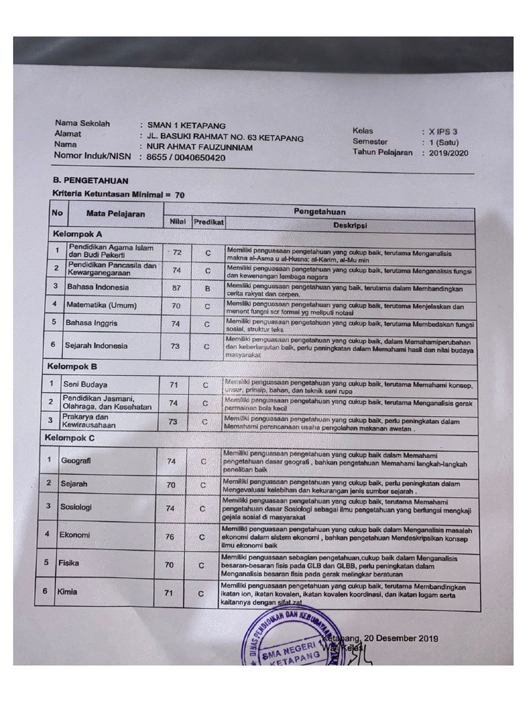 Kelas 10 Semester 1 Pdf