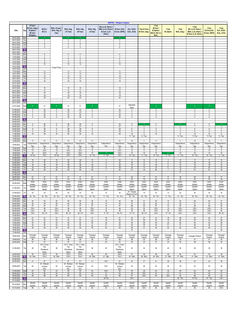 Academic Calender 2023 24 TPJ | PDF