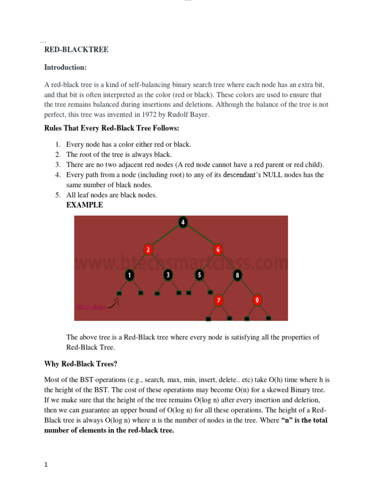 34red Black Tree Pdf Algorithms And Data Structures Computer