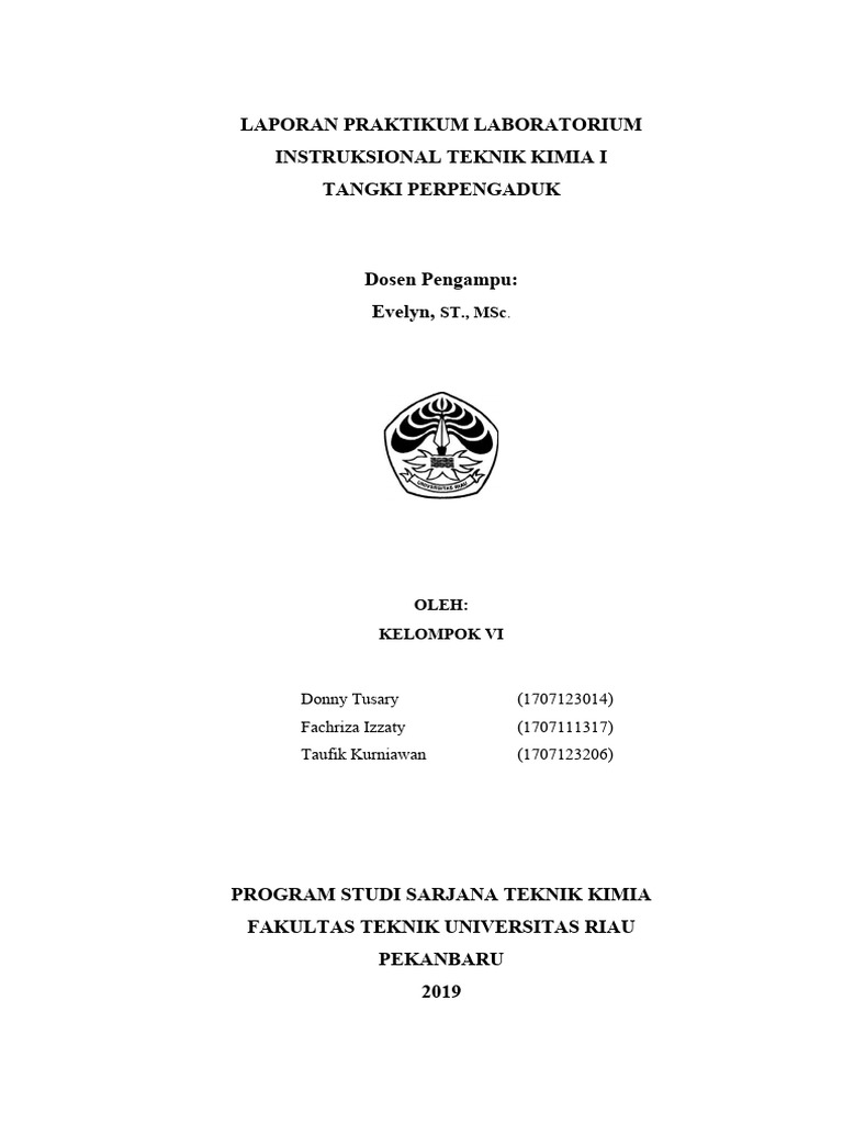 Revisi 3 Tangki Berpengaduk | PDF