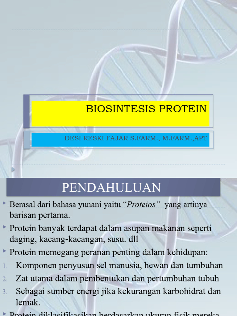 Biosintesis Protein | PDF