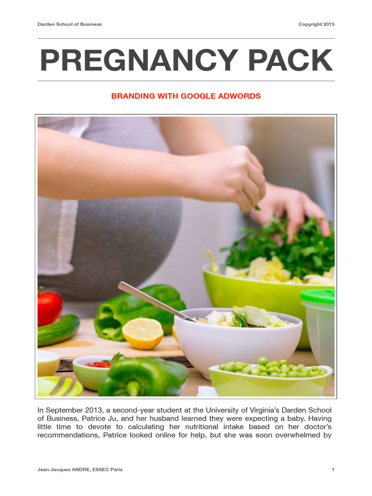 Pregnancy Pack - Business Case Study - Darden School of Business | PDF ...