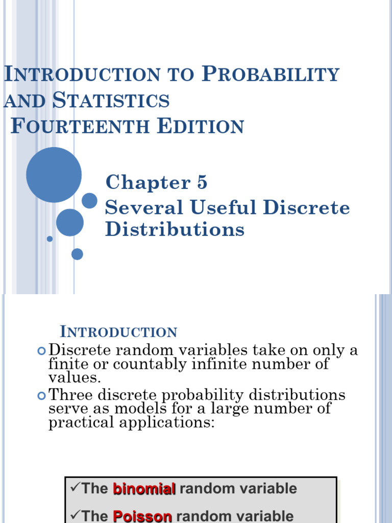 Chapter5 - IPS14e | PDF | Probability Distribution | Random Variable