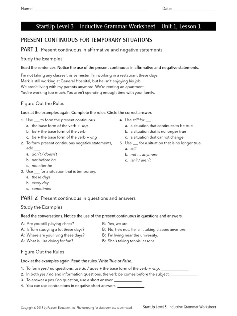 Inductive Grammar 01 | PDF