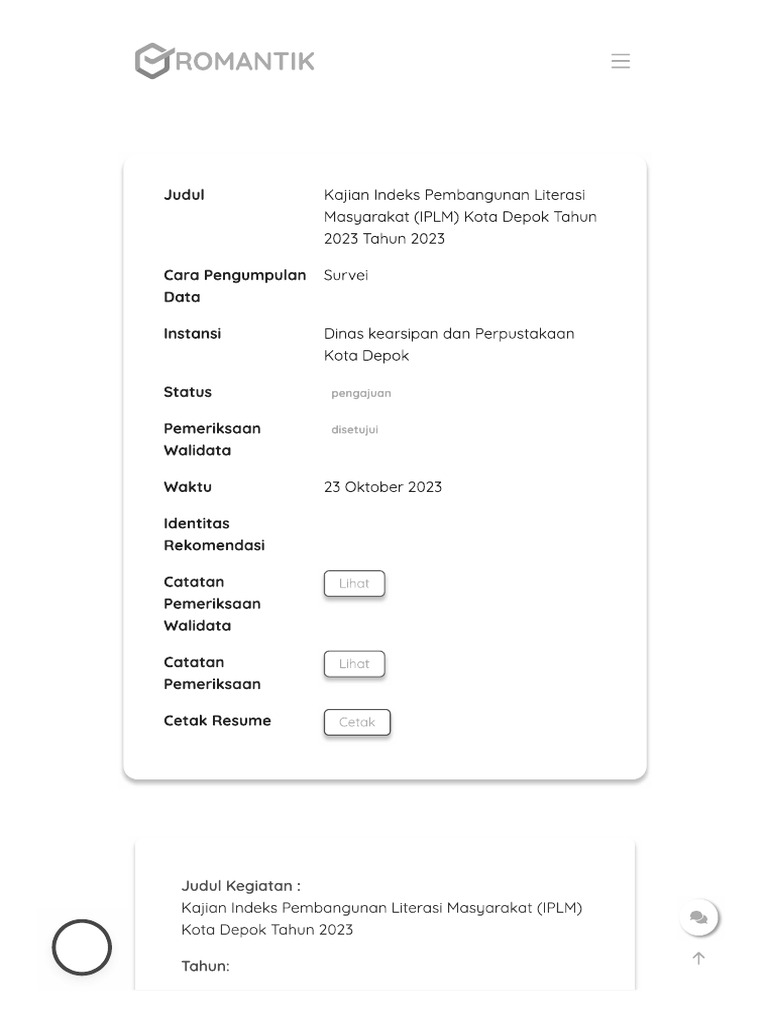 IPLM 2023 Romantik Bps | PDF