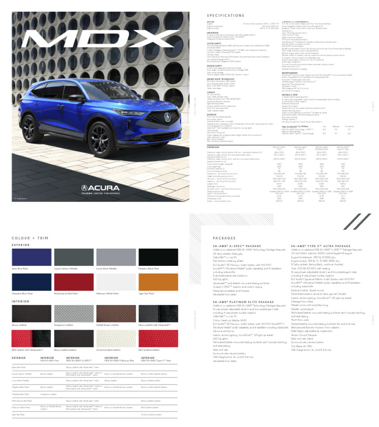 2024 Acura MDX Ebrochure - EN v2 | PDF