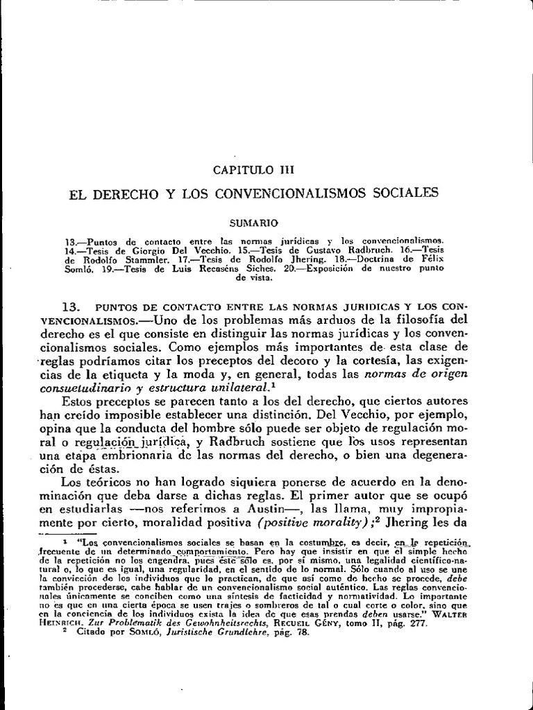 Capitulo III-el Dereco y Los Convencionalismos Sociales | PDF ...