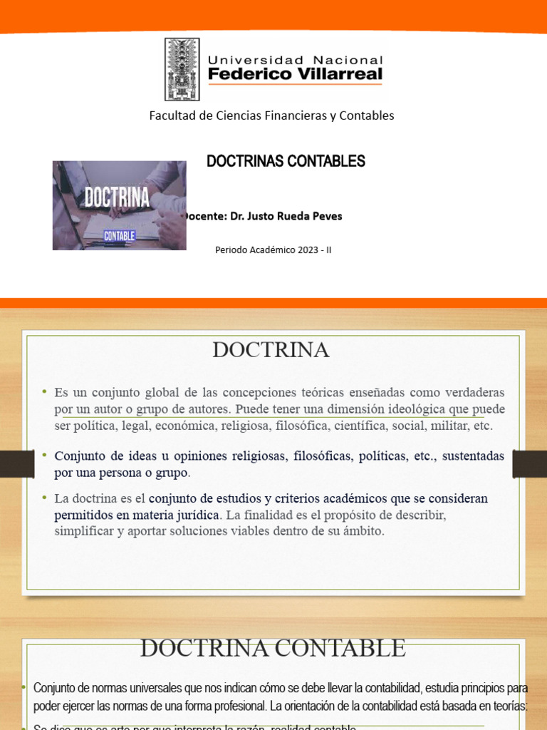 Semana 5, Doctrina Contable | PDF | Contabilidad | Doctrina