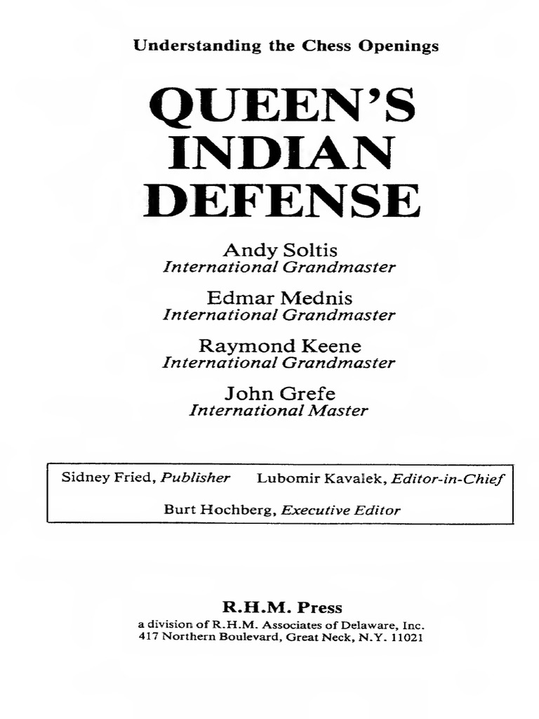 Insights on Queen's Indian Defense | PDF | Chess Openings | Chess
