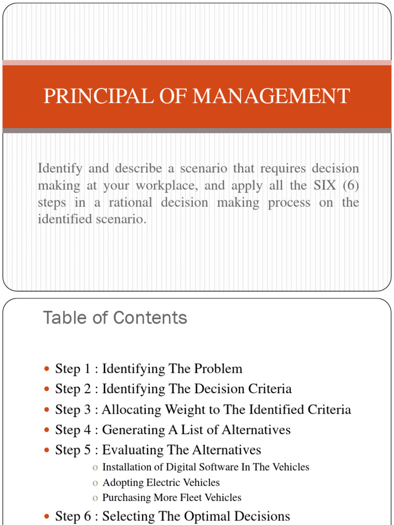 Principal of Management | PDF | Electric Vehicle | Business