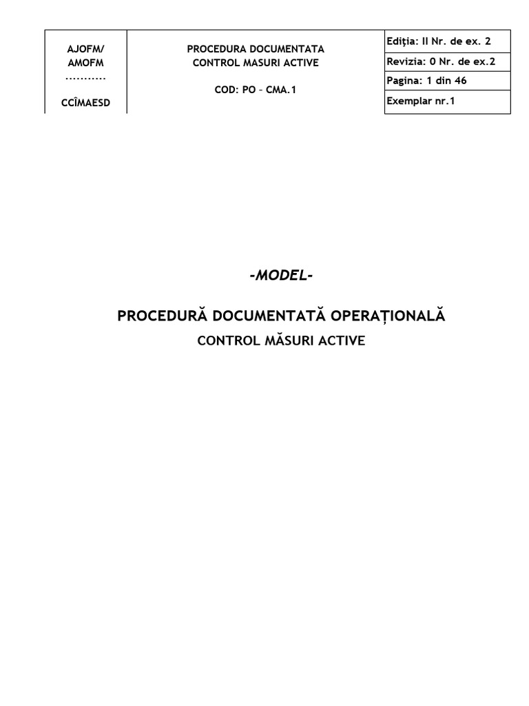 PO-CMA Model 2023 | PDF
